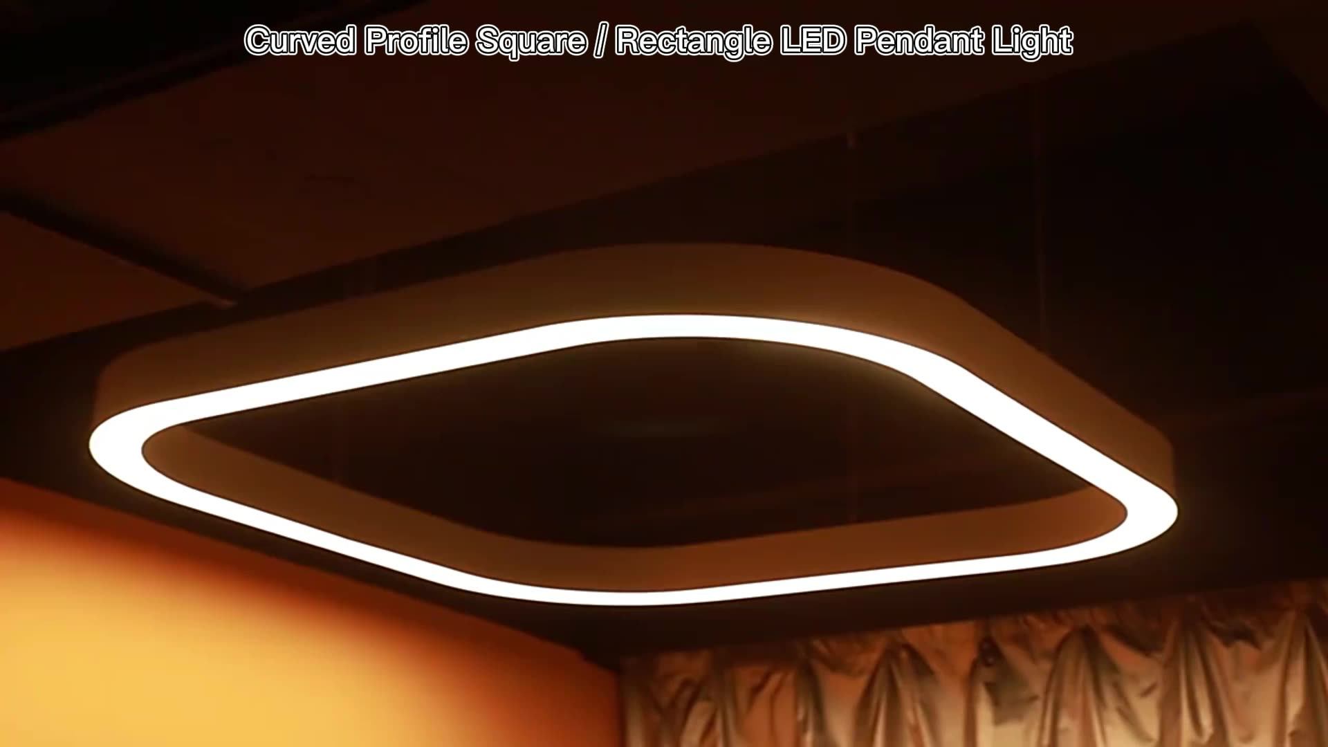 Modern Simple Led Square Linear Light Profile Square Architectural Led ...