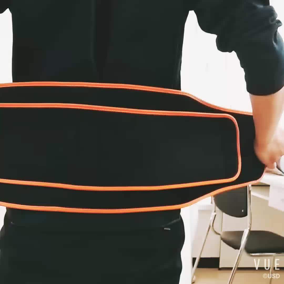 Double Layer Elastic Neoprene Sweat Belt Fabric Waist Trimmer Slimming ...