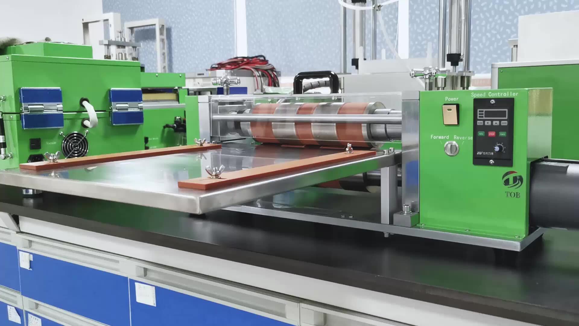 Tob Semi Auto Electric Slitting Machine For Lithium Ion Slitting ...