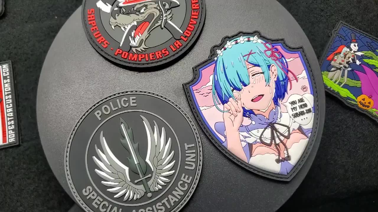 Custom Pvc Patches Garment Clothing Embossed Brand Logo Badge 2d 3d Pvc ...