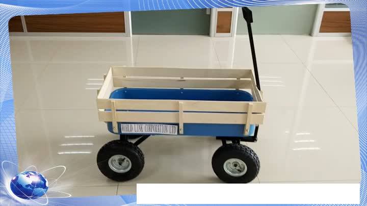Heavy Duty Kids Moving Wooden Beach Trolley Cart - Buy Kids Trolley ...