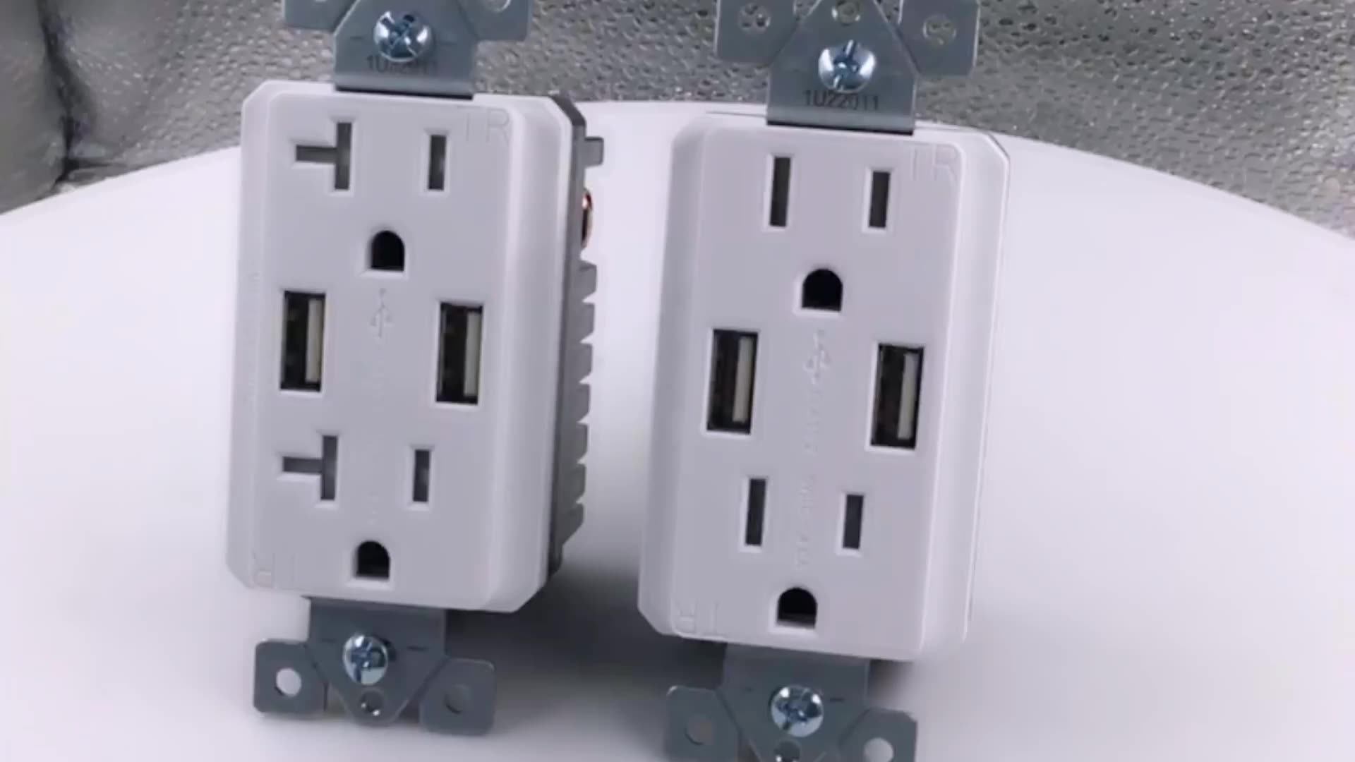 Cul Ul Electrical Socket Usb 120v Outlet With 15a Receptacle - Buy ...