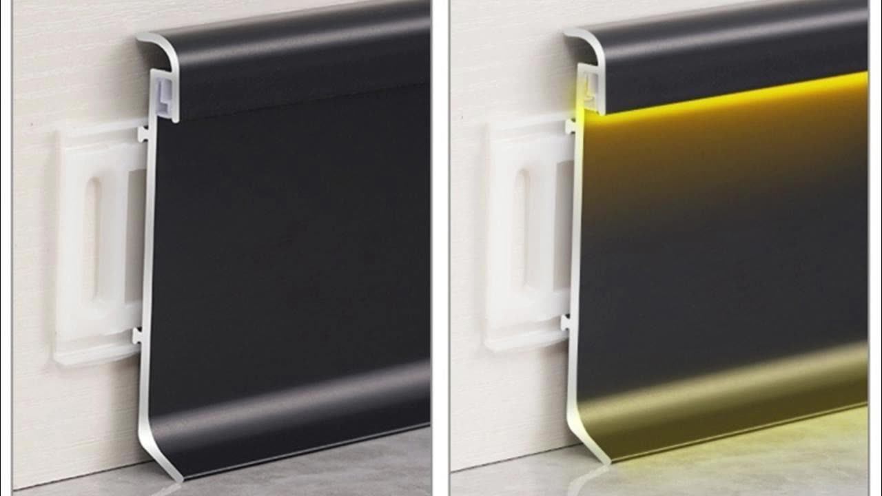 Shadow Gap Baseboard Skirting Profile Strip Recessed Flooring 50mm ...