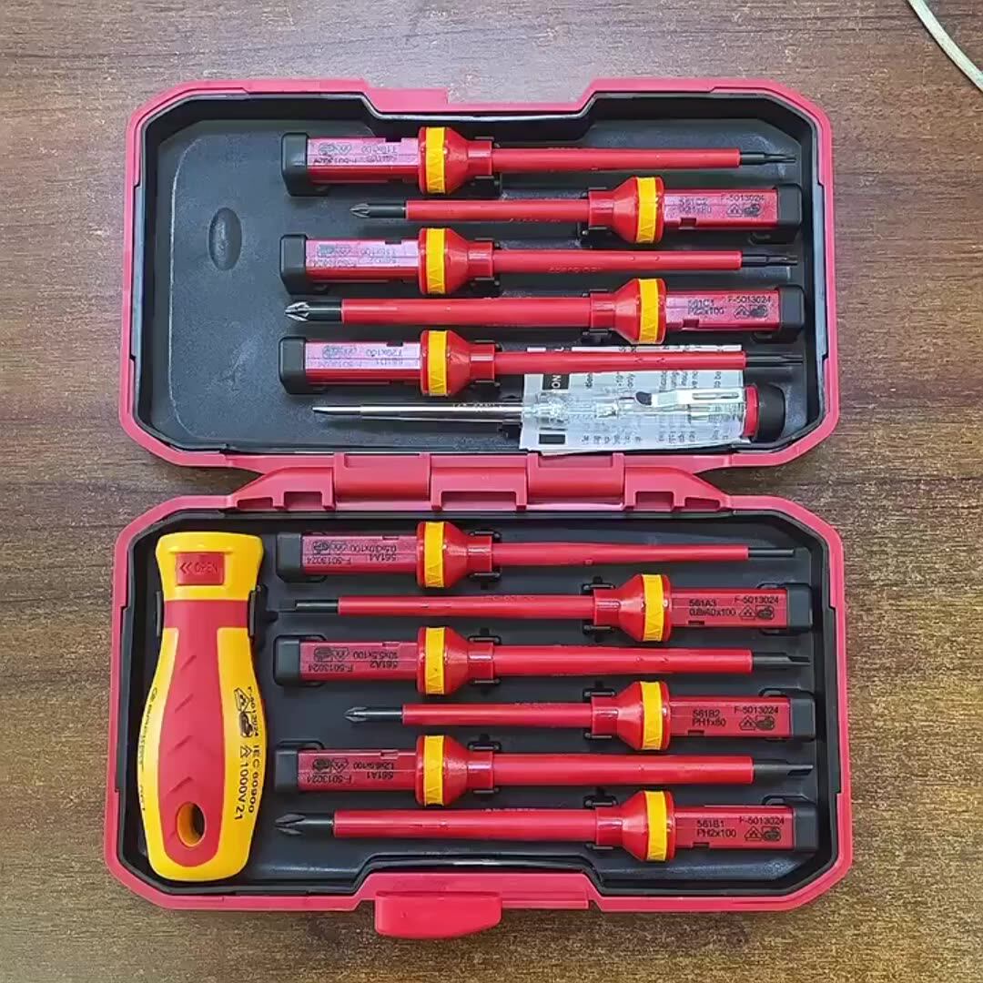 Myj Insulated Screwdriver Set 14 In 1 Vde Magnetic Dual Ends ...