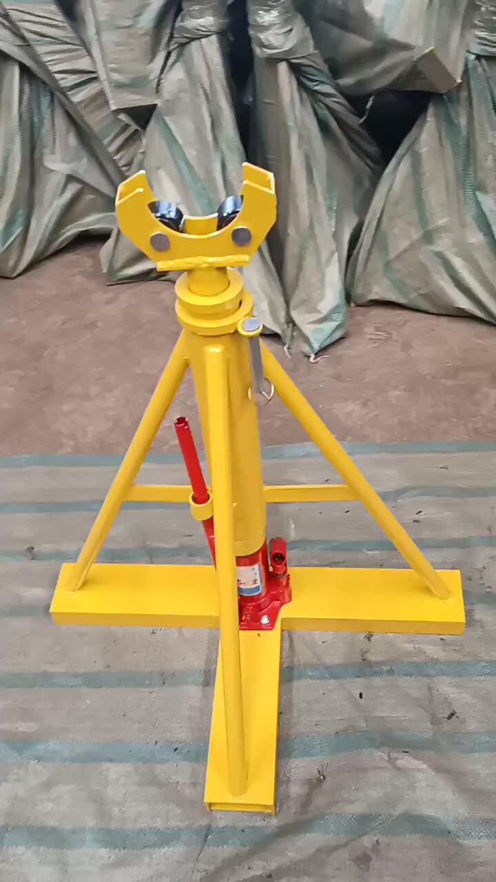 Adjustable Hydraulic Jack Stand Cable Drum Stand Cable Reel Stand - Buy ...