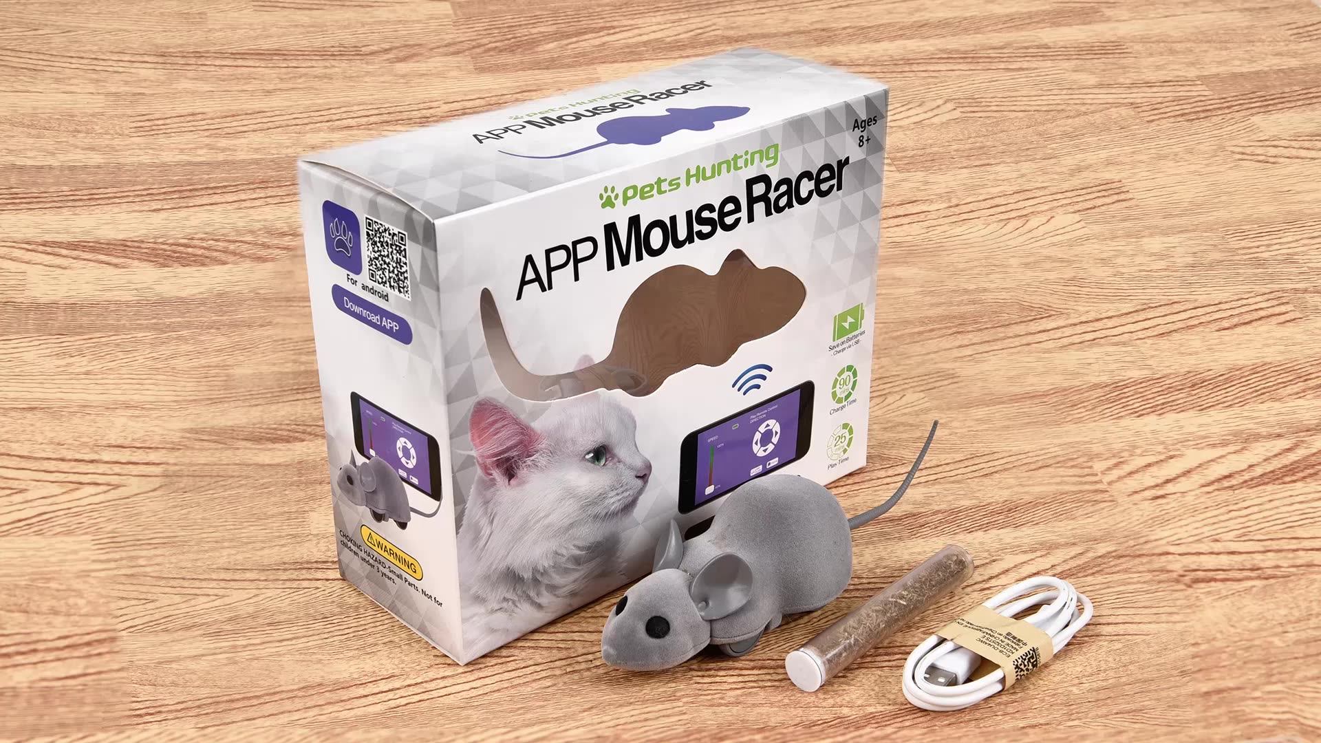 Petstar Smart Remote Control Electrical Mice Interactive Racer Pet ...