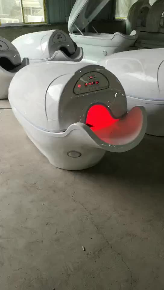 Far Infrared Ozone Sauna Spa Capsule / Led Light Therapy Bed For Full ...