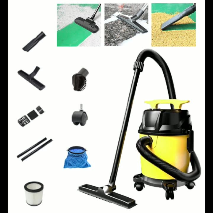 Canister Vacuum Cleaner Industrial Stainless Steel Tank Cleaner Wet,Dry ...