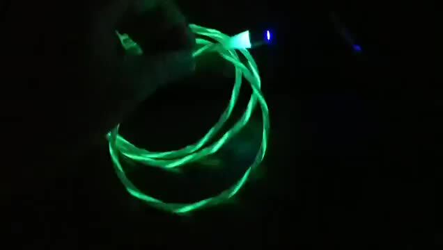 Magnetic Usb Cable Led Glow Flowing Micro Usb Type C Mobile Phone ...