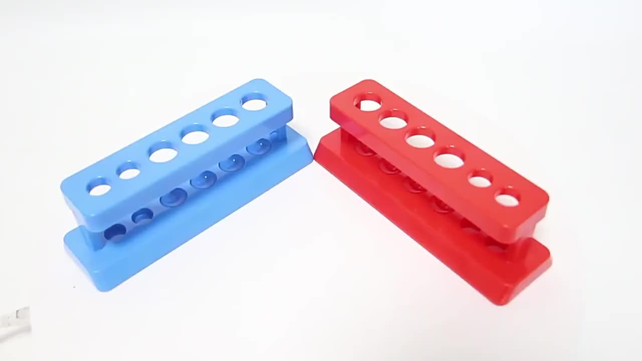 Plastic Test Tube Rack Holder Use For 5ml / 10ml / 15ml Laboratory Test ...