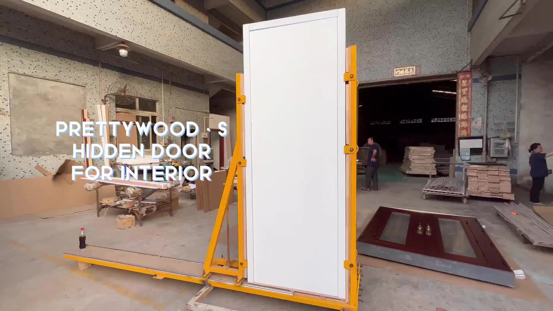 Prettywood Built-in Hidden Doors Interior Wooden Room Integrated ...