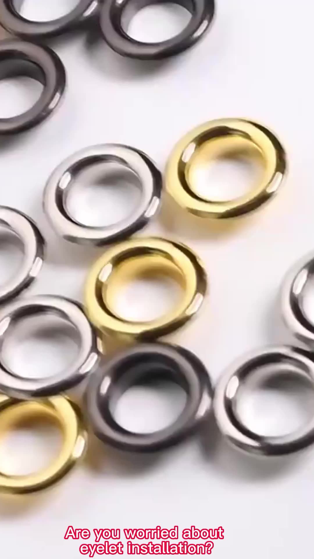 4mm 5mm 6mm 8mm 10mm 12mm Multicolor Branded Flat Eyelets Ojales De ...