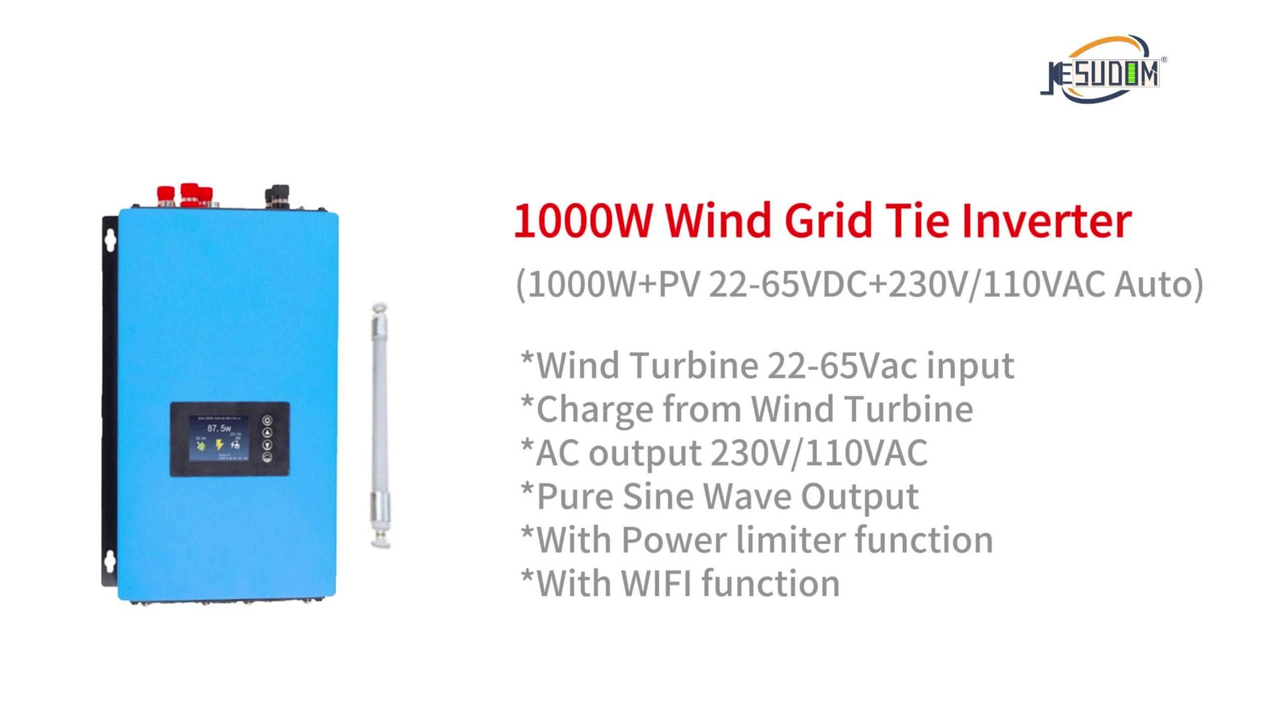 Wind Turbine Grid Tie Inverter 1000w With Limiter /dump Load Resistor ...