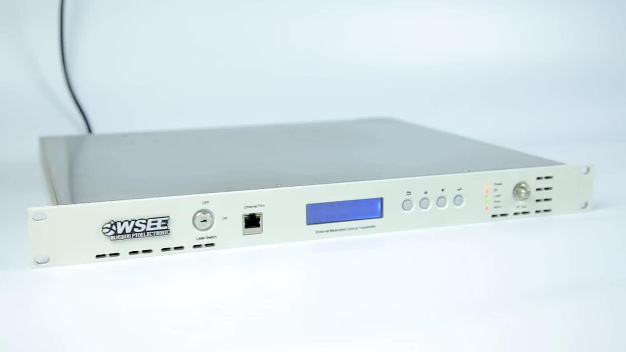Catv External Modulated 100km Optical Fiber 1550nm Laser Transmitter ...