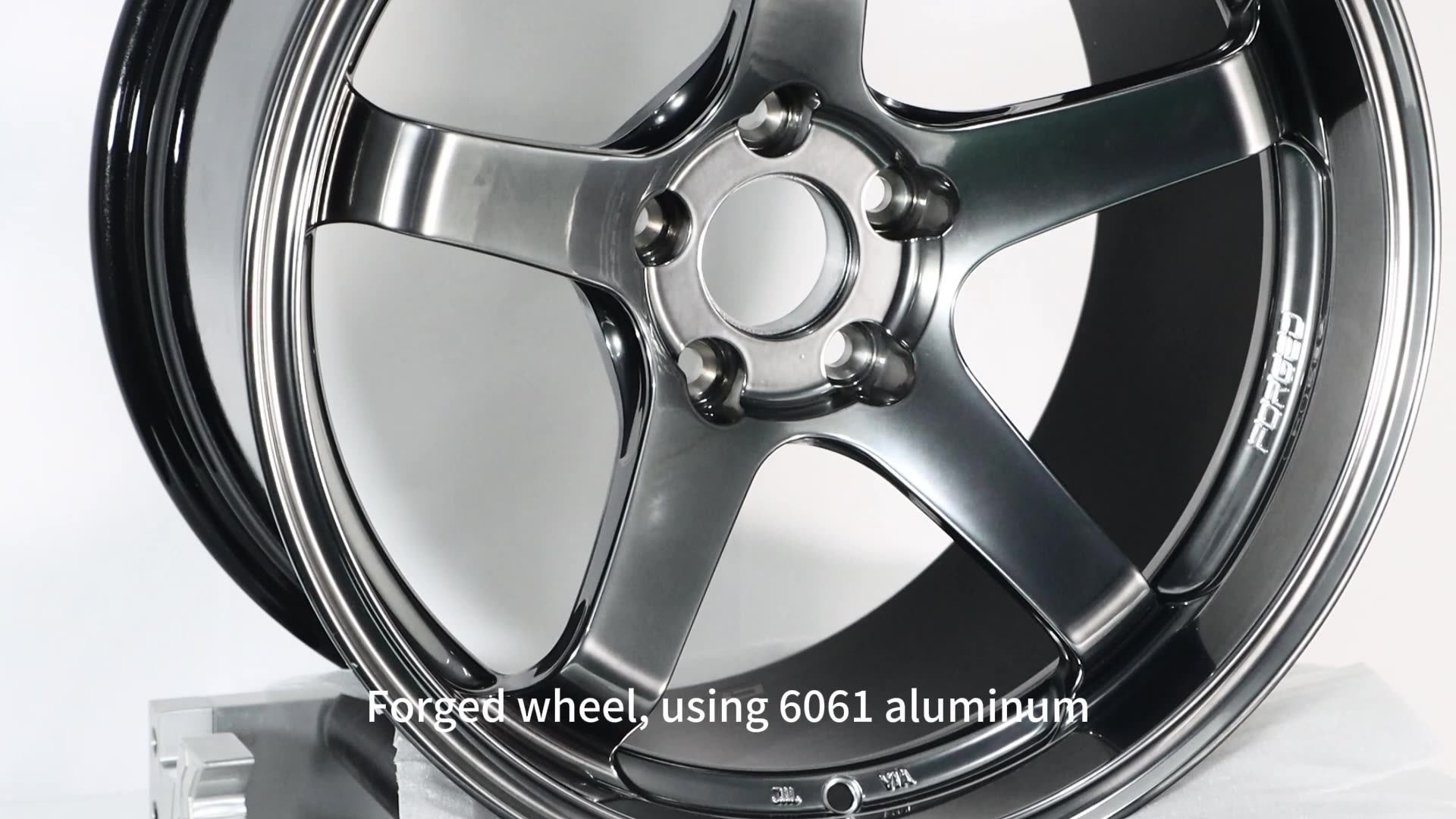 Matte Black Forged Wheels Concave Staggered Alloy 5x112 18 19 20 21 22 ...