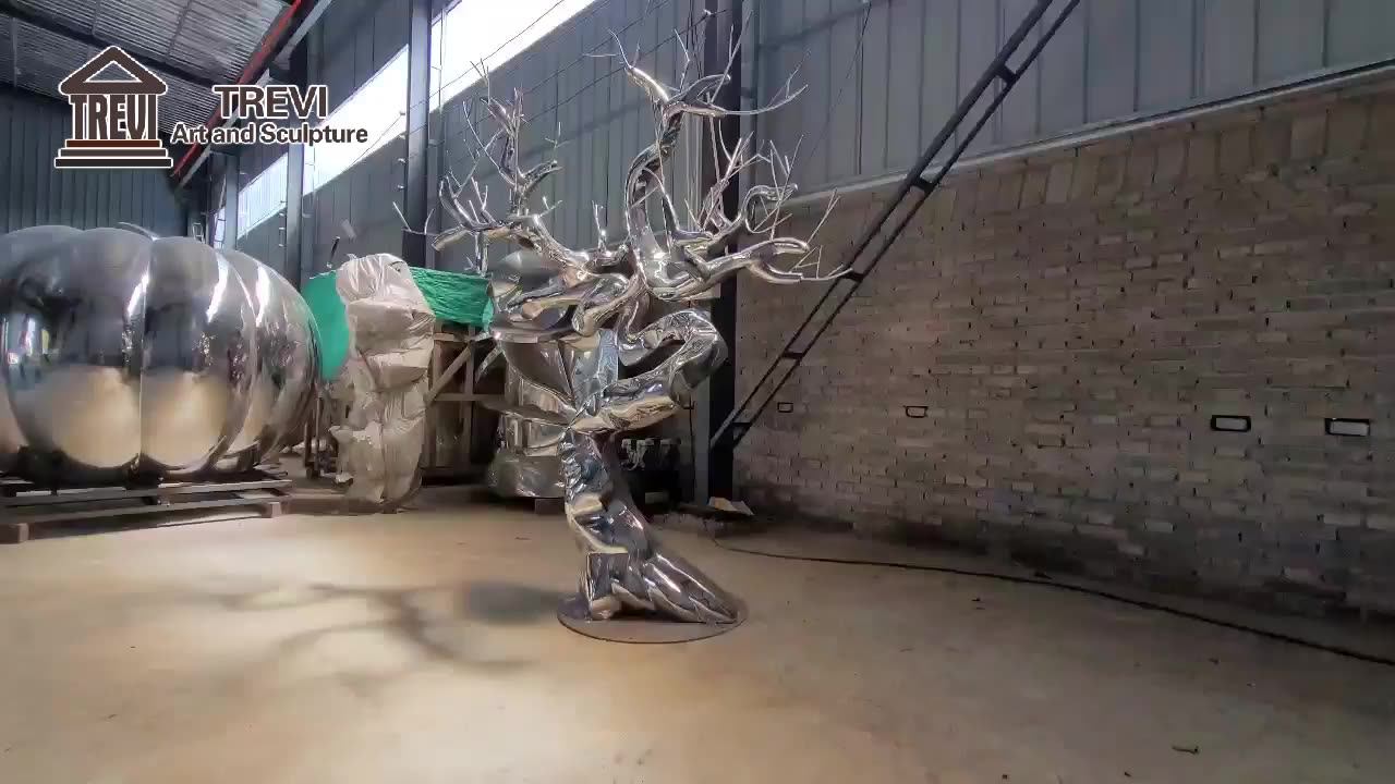 Large Outdoor Decoration Stainless Steel Tree Sculpture For Sale - Buy ...