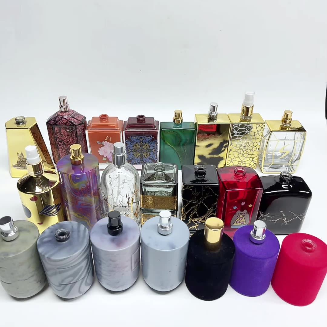 2023 White Marble Perfume Bottle Empty Refillable Parfum Bottle And ...