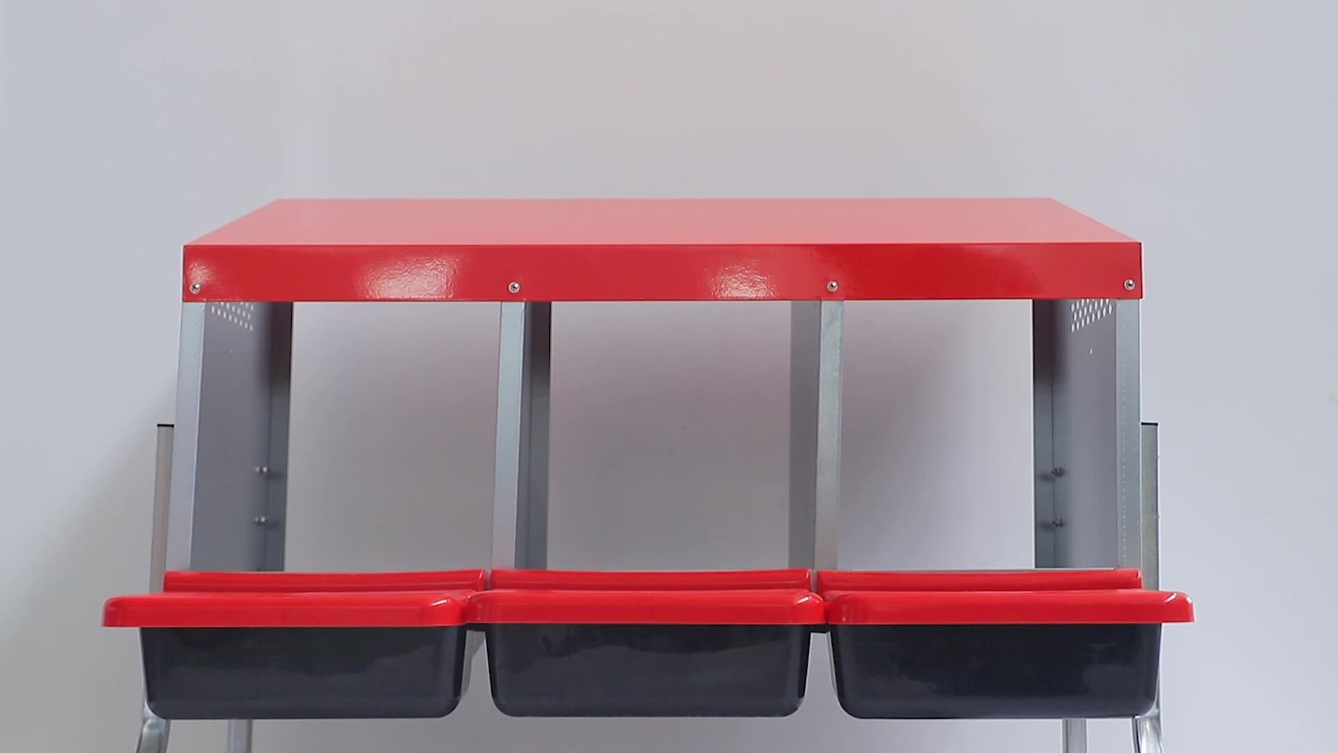 4 Rooms Chicken Nesting Boxes For Hen Laying Eggs Metal Nest Box With ...