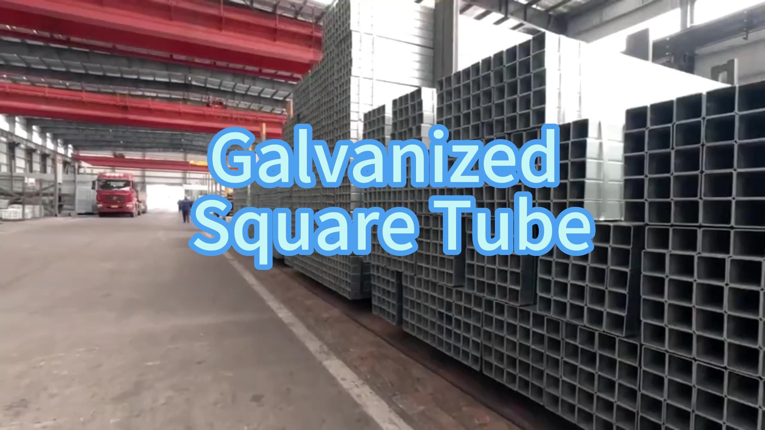 Galvanized Rectangular Square Pipe Steel Gi Tube 1mm 1.8mm Thickness ...