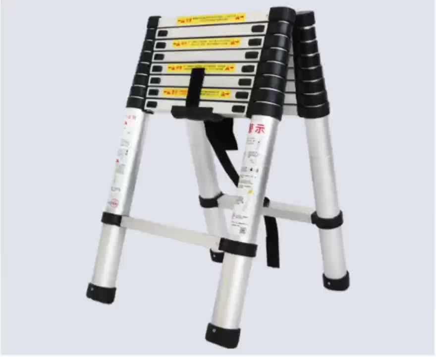 Portable Outdoor Pull-out Ladder Foldable Aluminum Alloy Telescopic ...