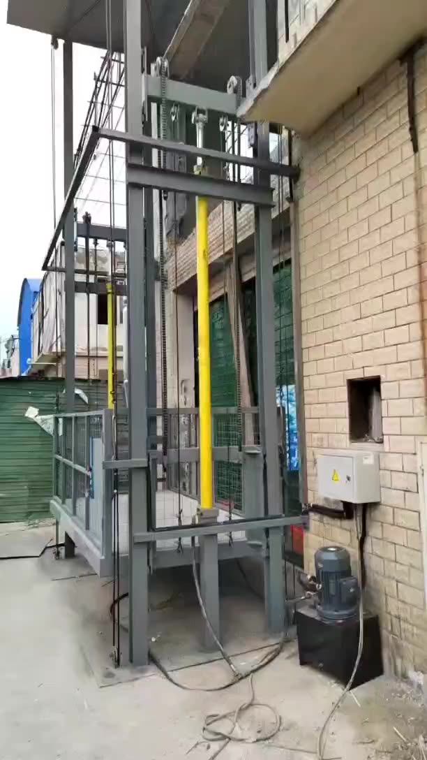 Cfmg Outdoor Hydraulic Electric Vertical Freight Elevator Industrial ...