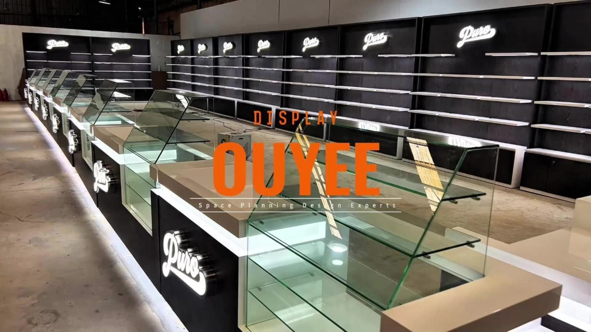 3d Design Service Counter Top Display Showcase Glass Display Cabinet ...