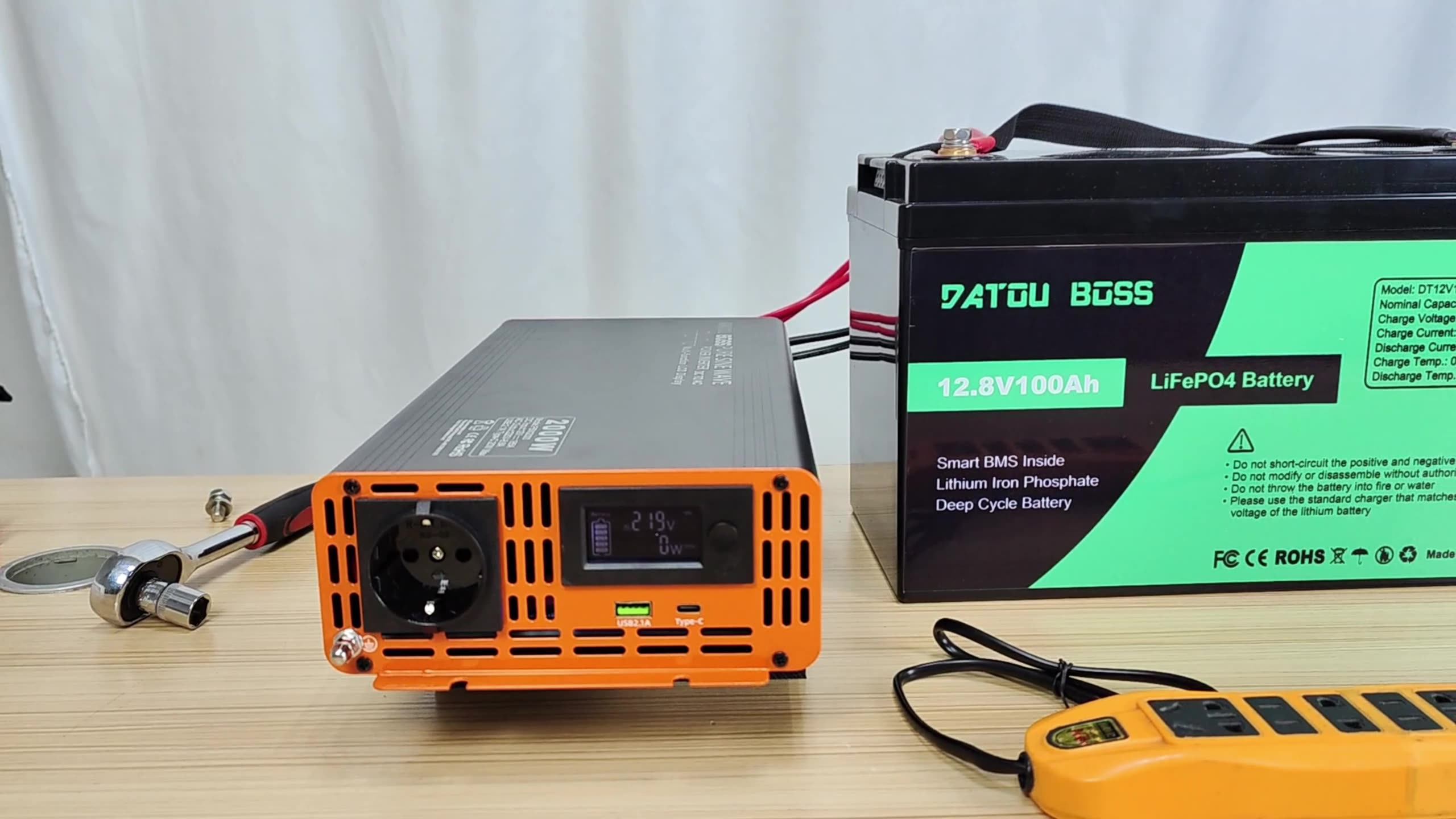 Datouboss Inversor Solar 12v 2000w 2kw Off Grid Solar Driver Pure Sine ...