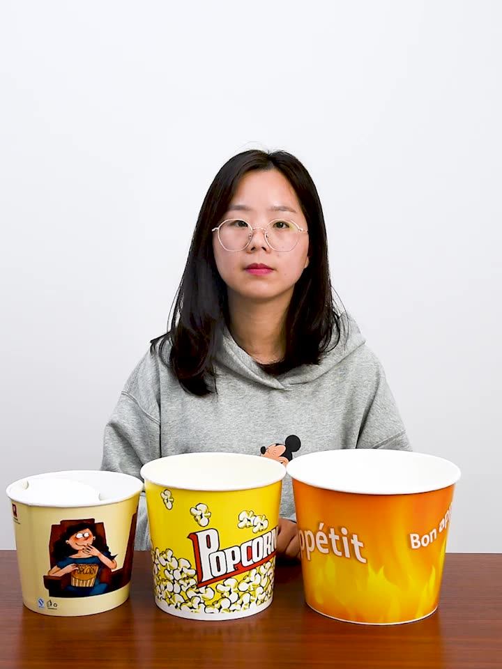 Custom Printed Movie Theater Reusable Popcorn Bucket With Lid - Buy ...