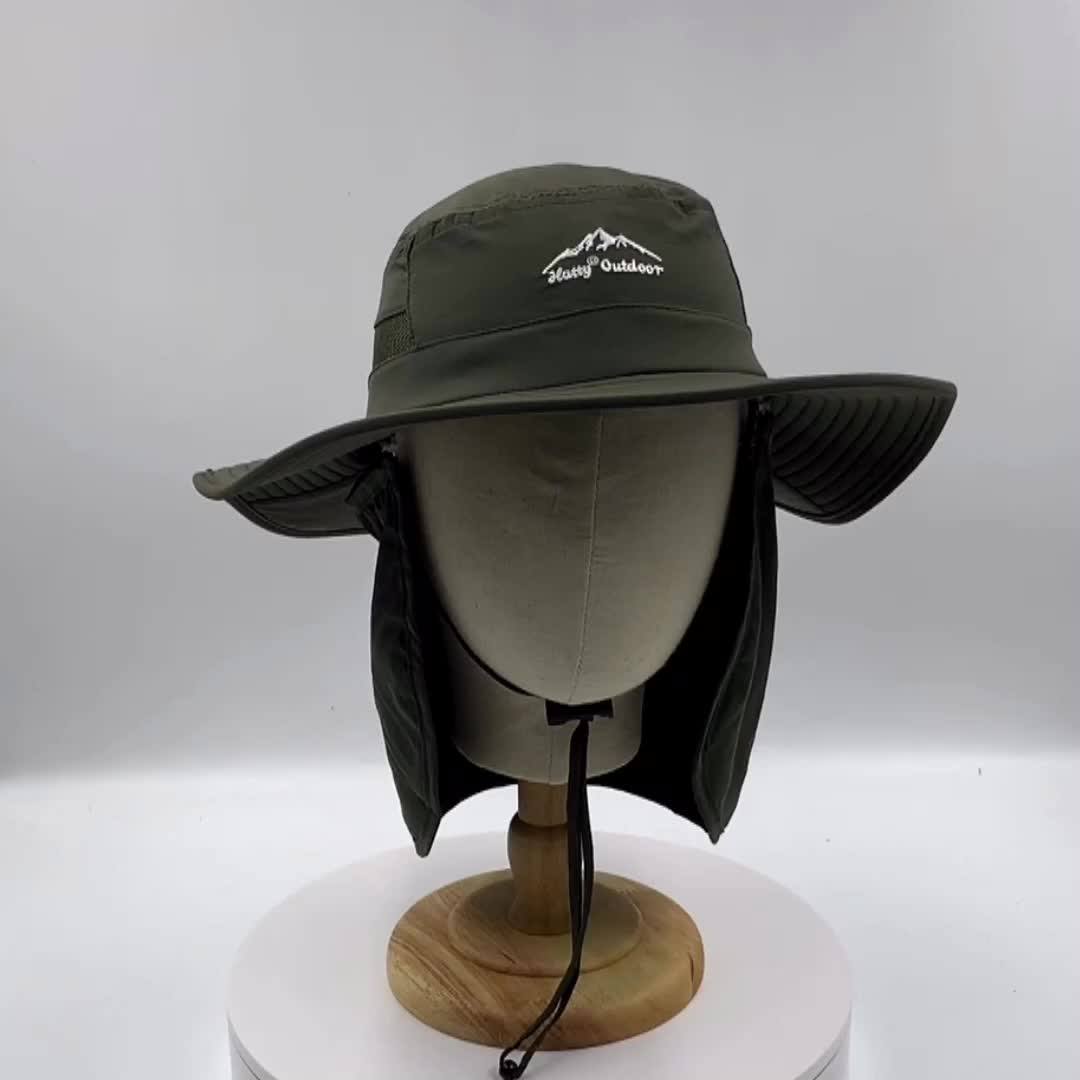 High Quality 100%polyester Outdoor Uv Protection Fishing Sun Hat Mesh ...