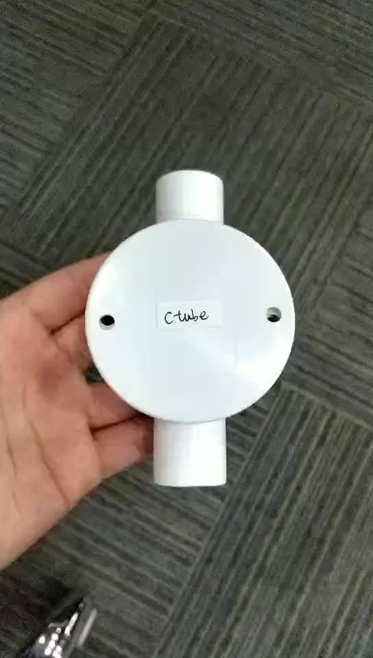 20mm 25mm Pvc Circular Box For 2 / Tow Way Junction Boxes - Buy ...