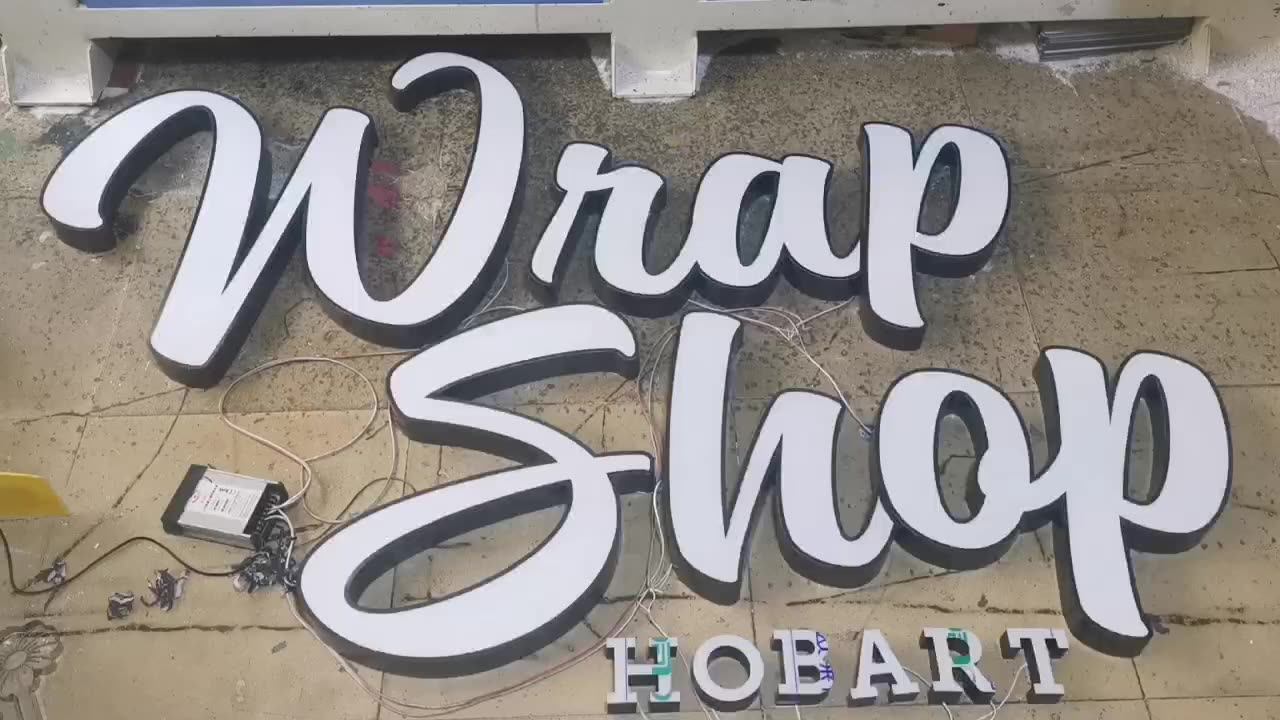 Custom Outdoor Store Front Signs Board 3d Led Logo Outside Business ...