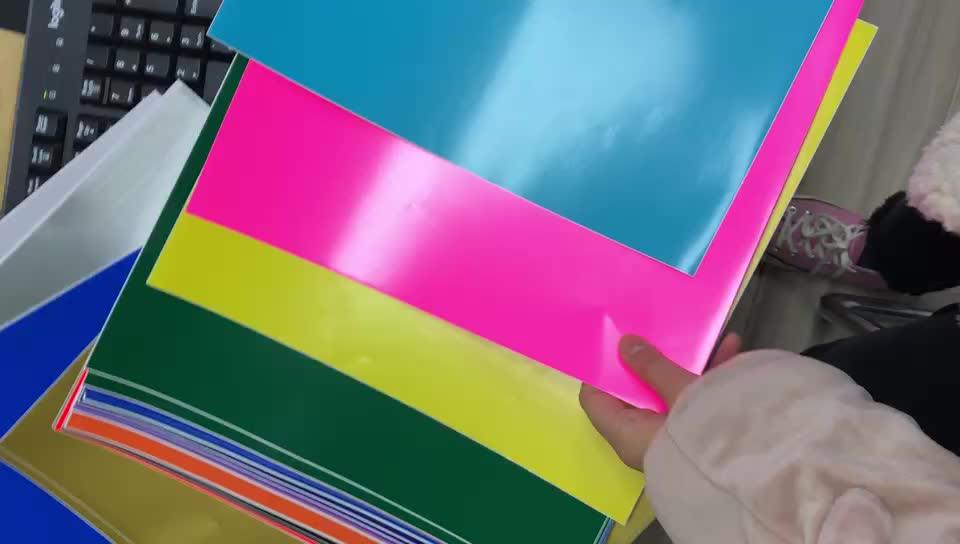 12x12 Inch Assorted Colors Pvc Permanent Backed Adhesive Vinyl Sheets ...