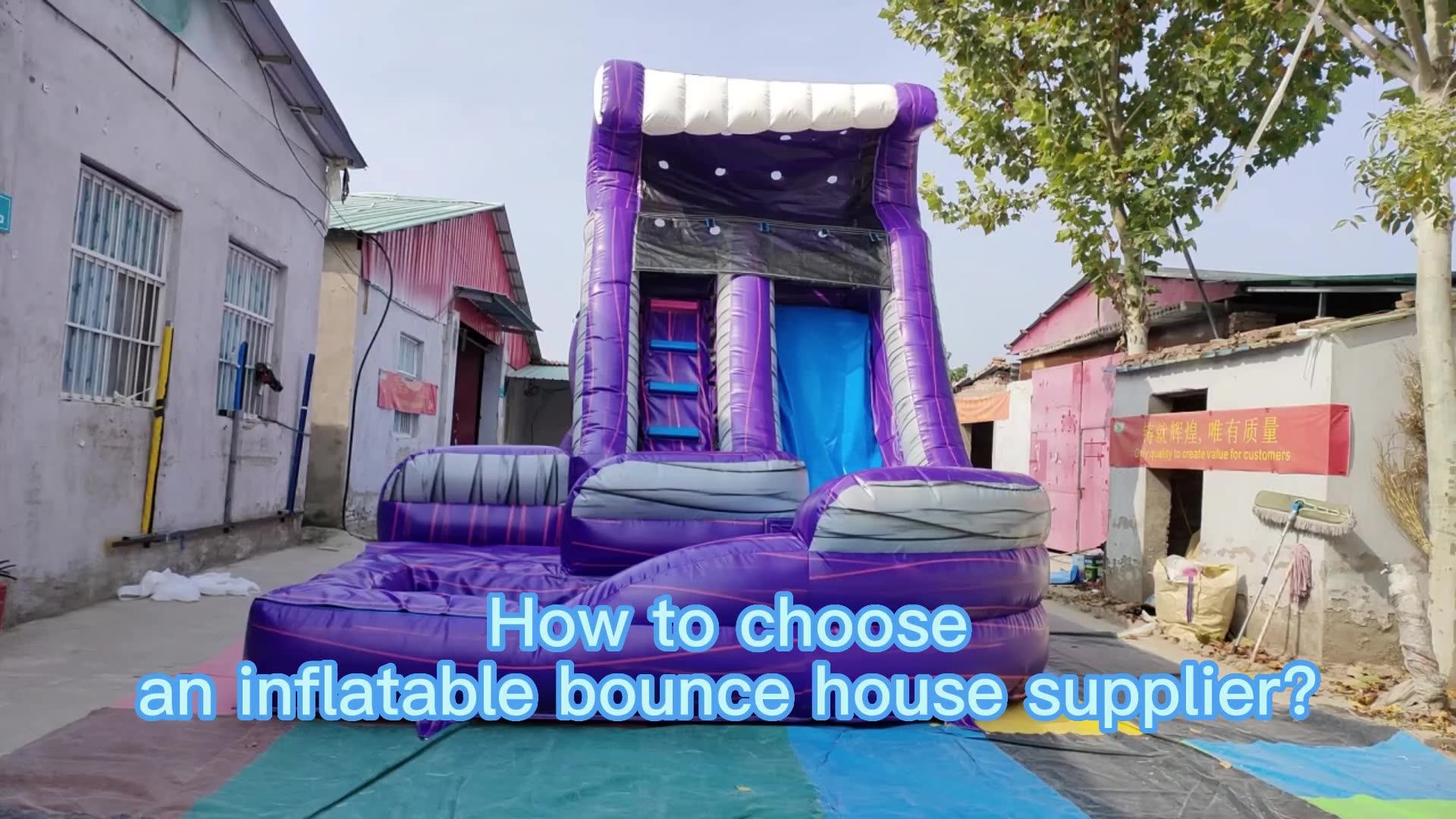 China Cheap Mini Waterslide Pool Blow Up Party Rental Commercial Use ...