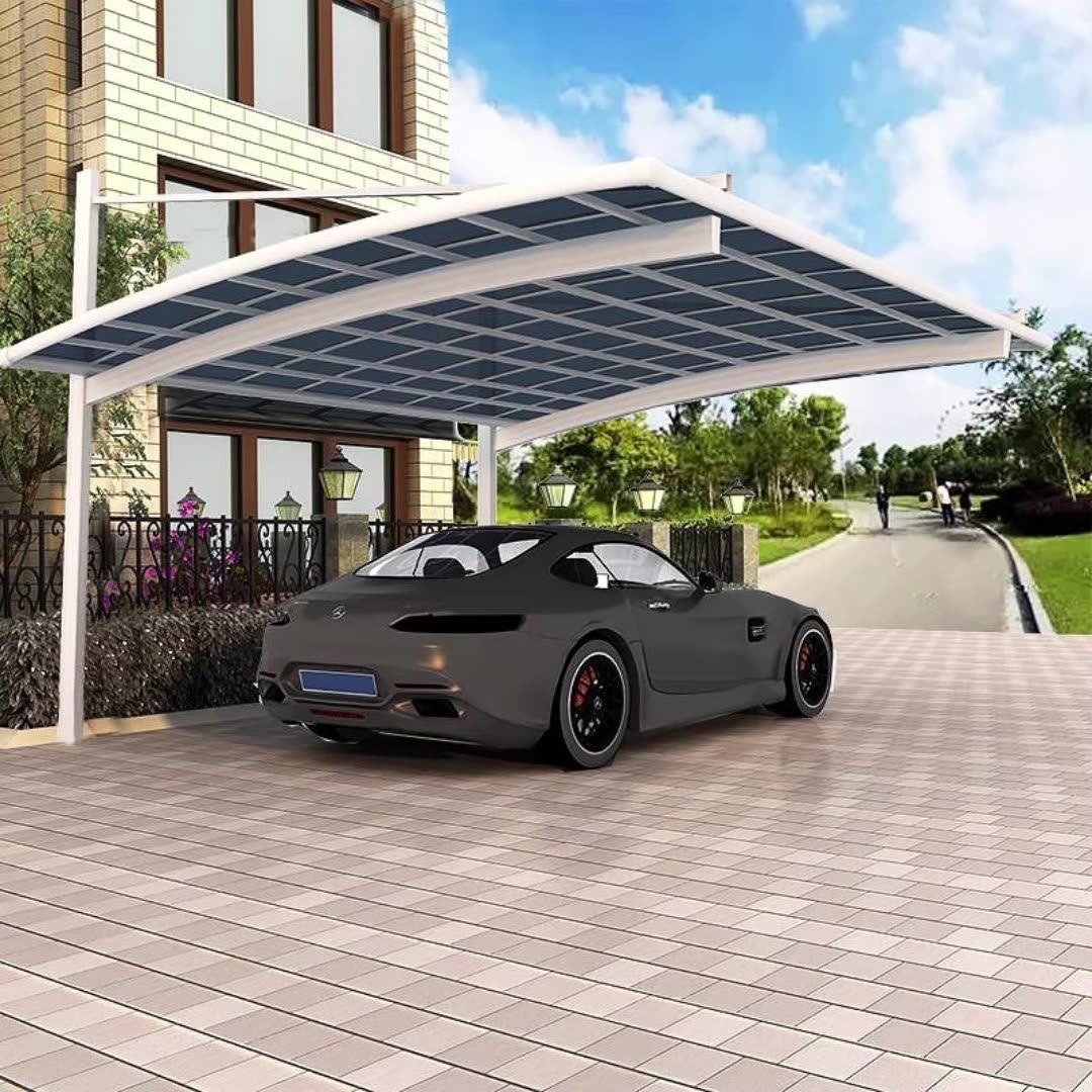 Free Standing Cantilever Car Canopy Steel Carport Garage Aluminum Car ...