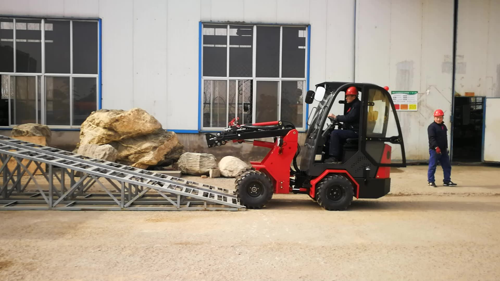 Hydraulic Grader Blade Articulated Wheel Loader With Skid Steer Loader ...