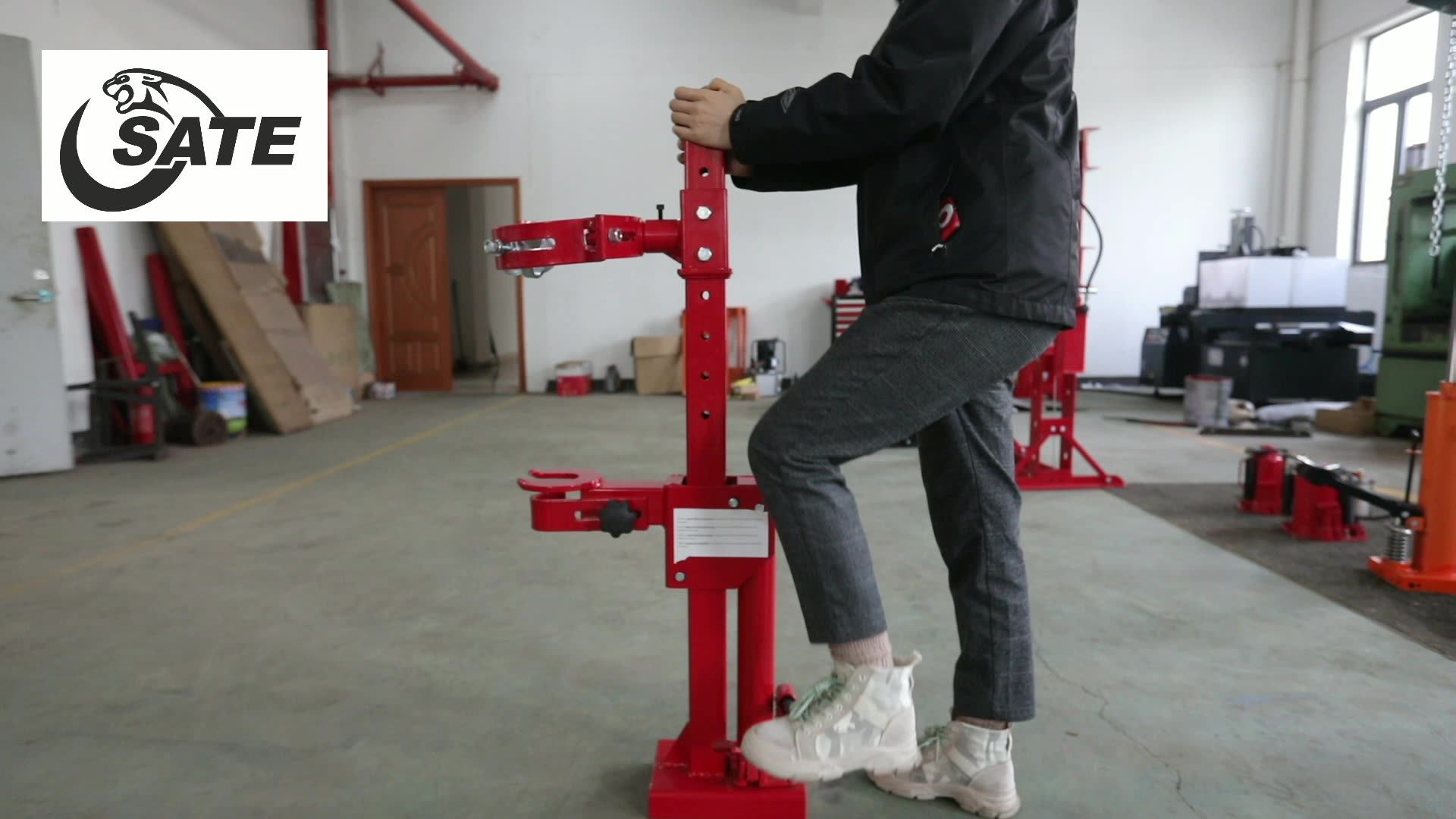 1 Ton Auto Heavy Duty Hydraulic Coil Spring Compressor Tool With Ce ...