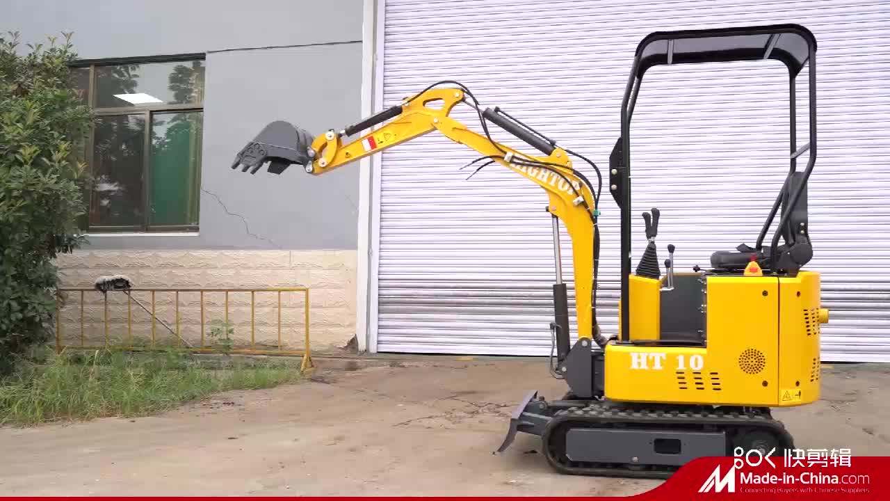 Ht10 1ton Mini Excavator Customized Diesel/gasoline Engine With Low ...