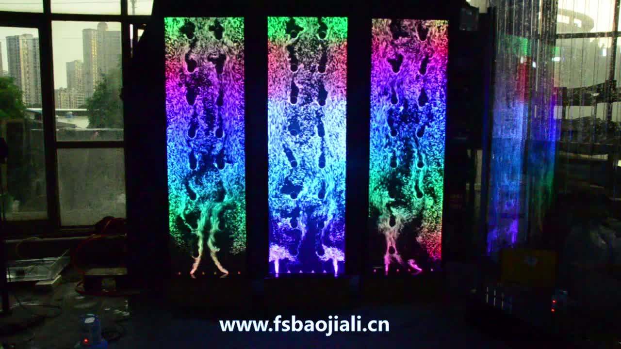 Decorative Led Lighted Changeable Water Bubble Feature Design Partition ...