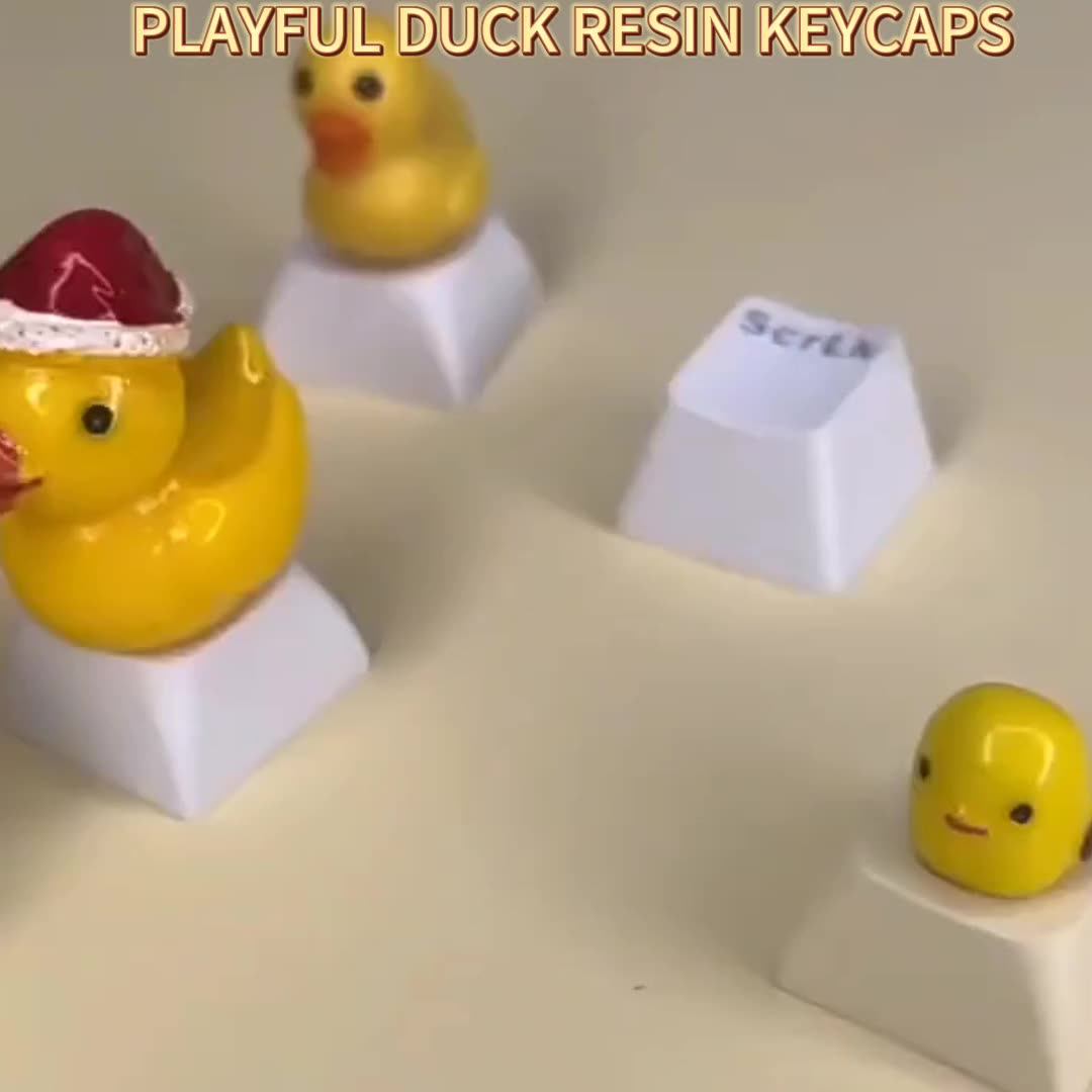 Personality Playful Duck Resin Keycap Cute Esc Custom Artisan Keycaps ...
