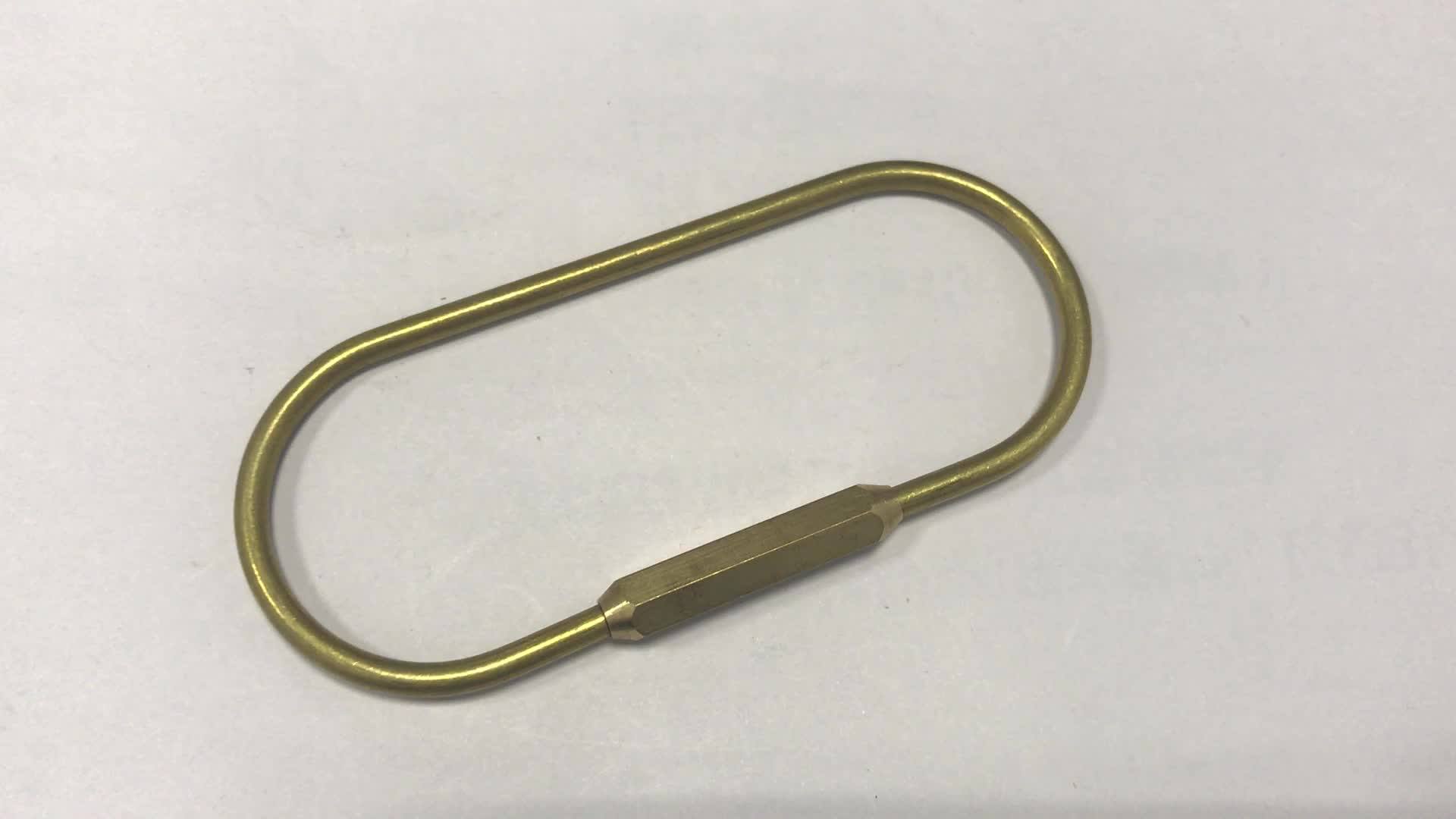 Durable Brass Screw Lock Key Chain Ring - Buy Brass Key Ring,Screw Lock ...