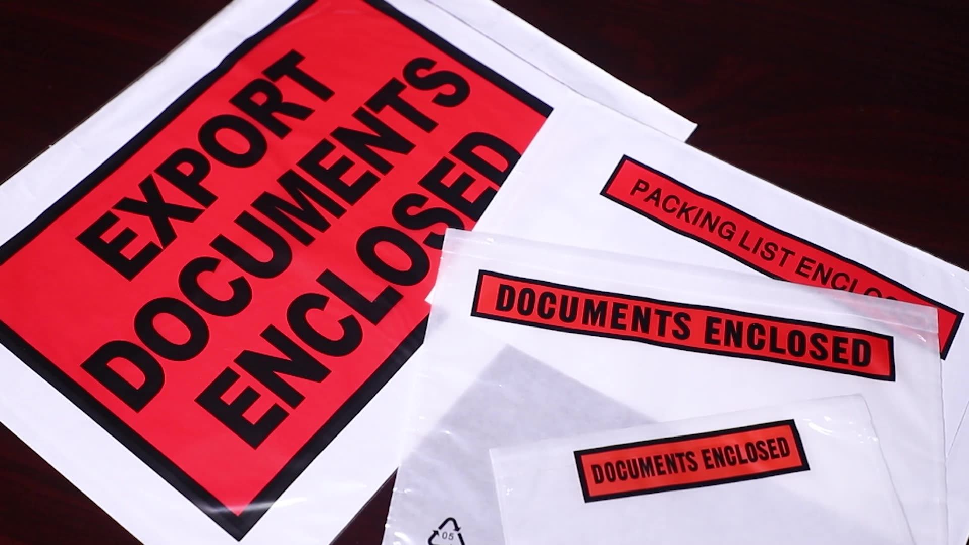 Documents Plastic Envelope Packing List Enclosed Envelope Waybill Pouch ...