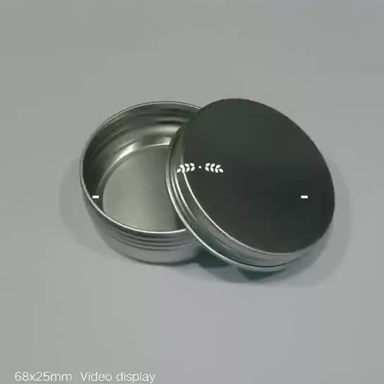 Large Stock 60g 60ml 60 Gram 2oz Refillable Round Metal Containers ...