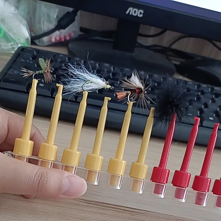 Clear Acrylic Display Stand Holder For Fishing Fly Display Fishing Lure ...