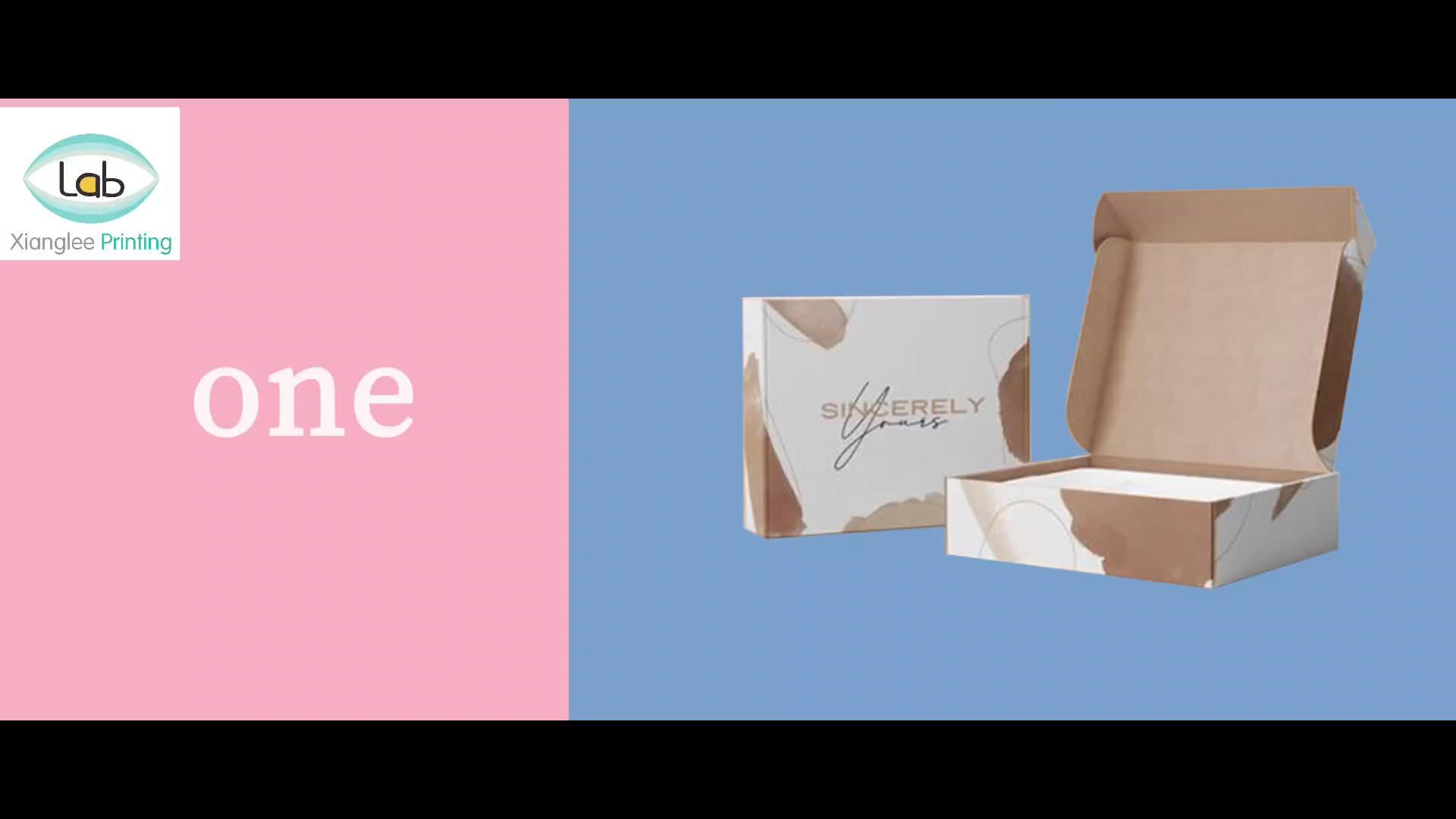 Custom Printed Colored Folding Cosmetic Packing Postal Box Custom ...