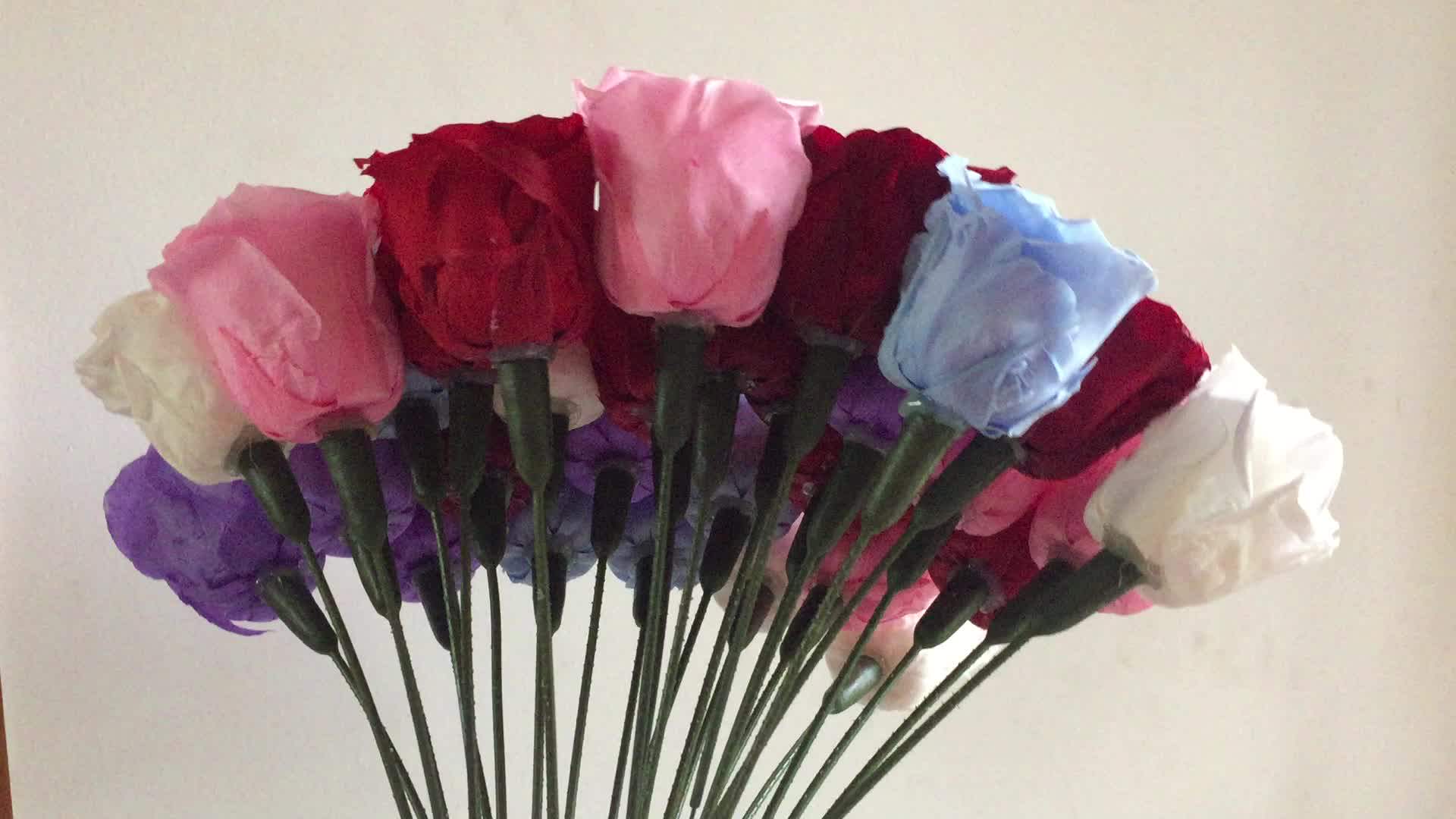 Plastic Rose Stems For Preserved Rose Buds - Buy Plastic Rose Stems ...