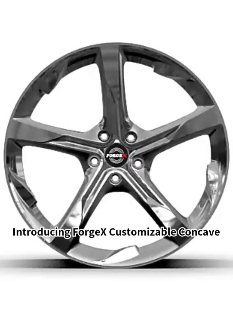 Customizable Concave 5-hole Forged Aluminum Wheel Rims 120mm 18 19 20 ...
