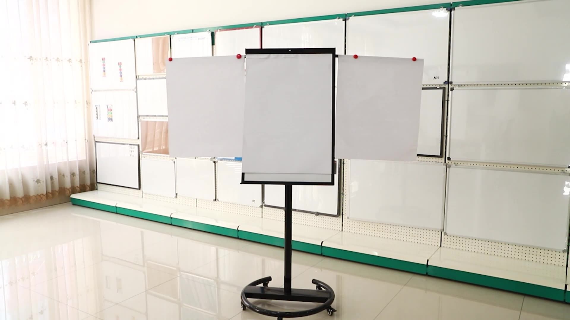 Magnetic Whiteboard Stand With Flip Chart Movable White Board - Buy ...
