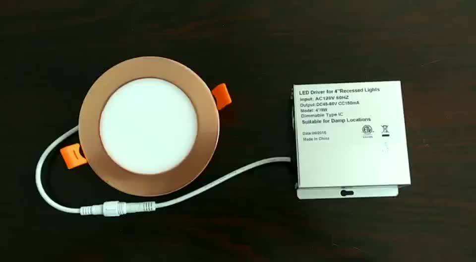 Ultra Slim Led Panel Light With A Rear Mounted Attached J Box 4inch 9w ...