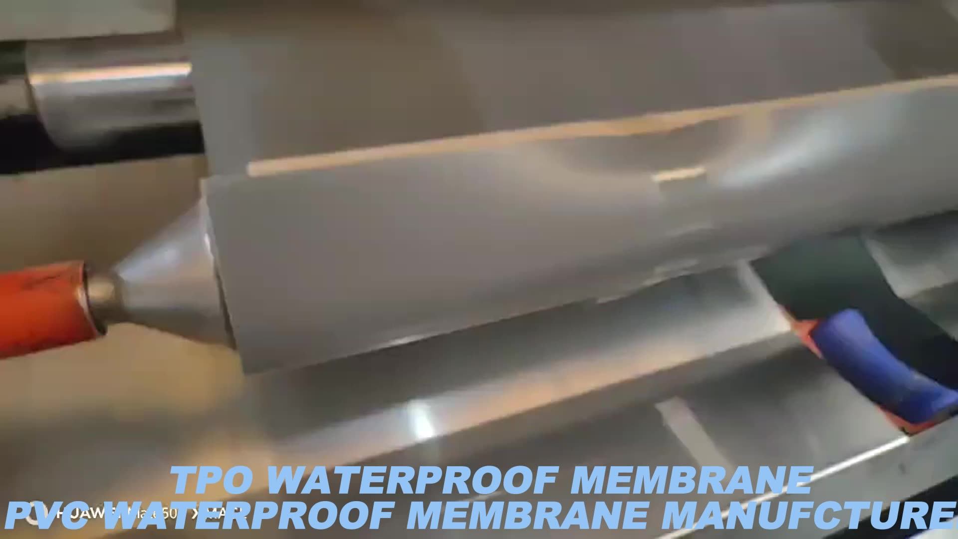 Flat Roof Pvc Waterproofing Materials Roll Outlets Reinforced Pvc ...