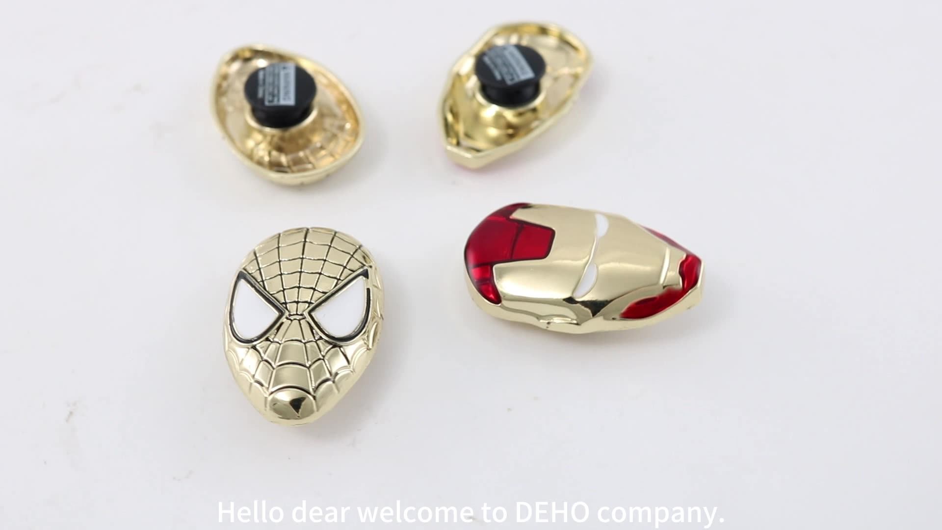 Custom Logo Metal Superman Marvel Series Croc Charm Movies Iron Spider ...